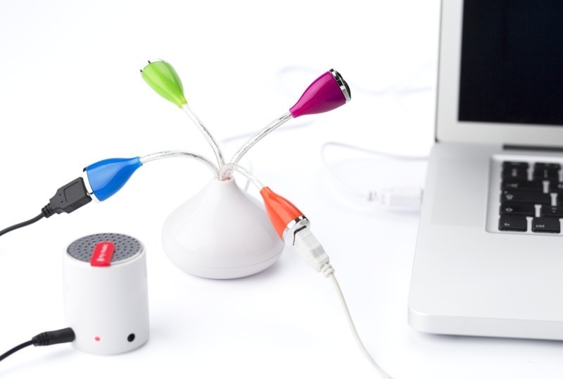 USB-Hub Retro aus ABS-Kunststoff