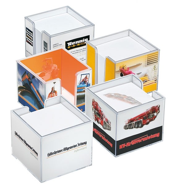 Zettelbox Sigma doppelwandig mit Papiereinleger