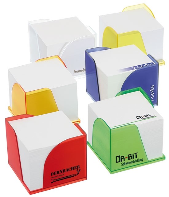 Zettelbox mit 2 Papierentnahmen