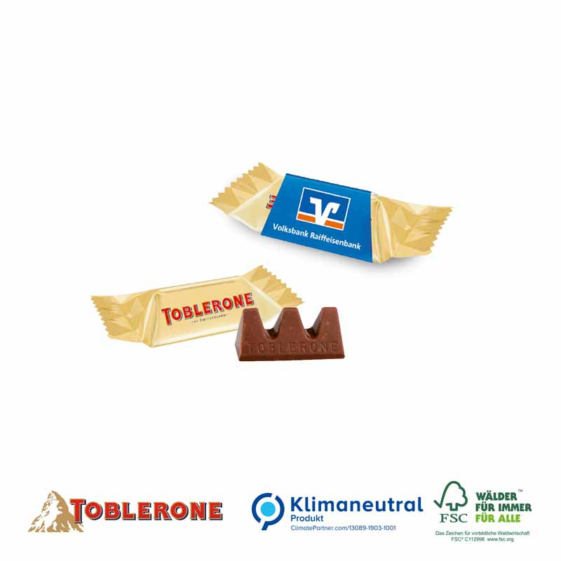 TOBLERONE Minis mit Werbschuber, Klimaneutral, FSC®