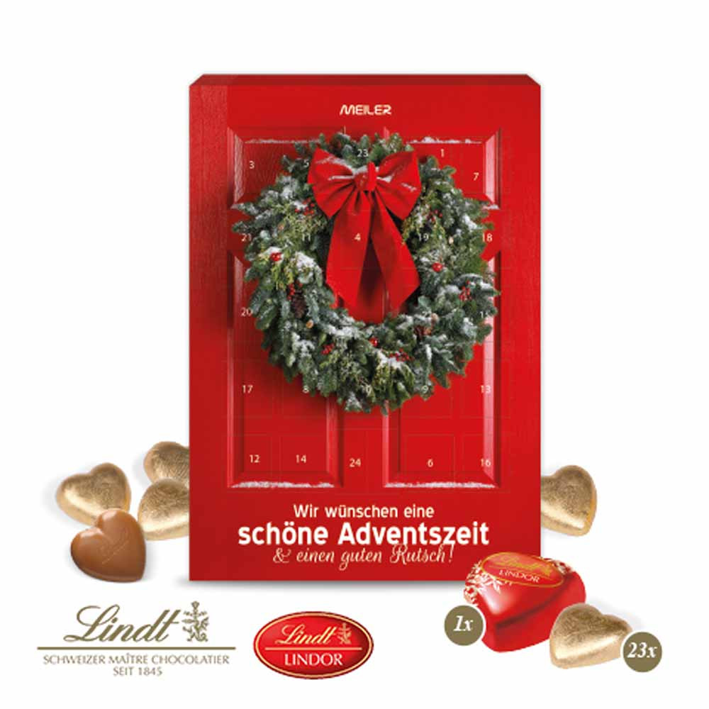 Adventskalender Lindt Schokoladen-Herzen