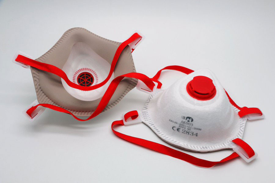 FFP3 Maske | EN149:2001 | mit Filter + Ausatemventil