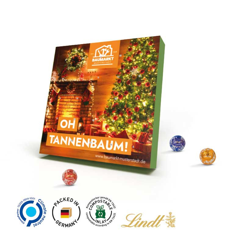 Minikugel Adventskalender, LINDOR Lindt Mini Kugeln