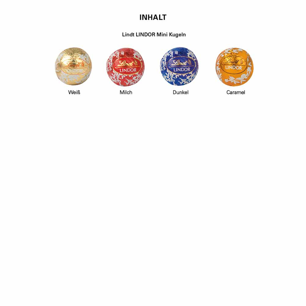 Minikugel Adventskalender ECO, Papierblister, LINDOR Lindt Mini Kugeln ...