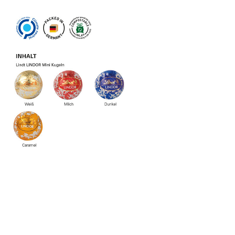Minikugel Tower Adventskalender, Lindor Lindt Mini Kugeln